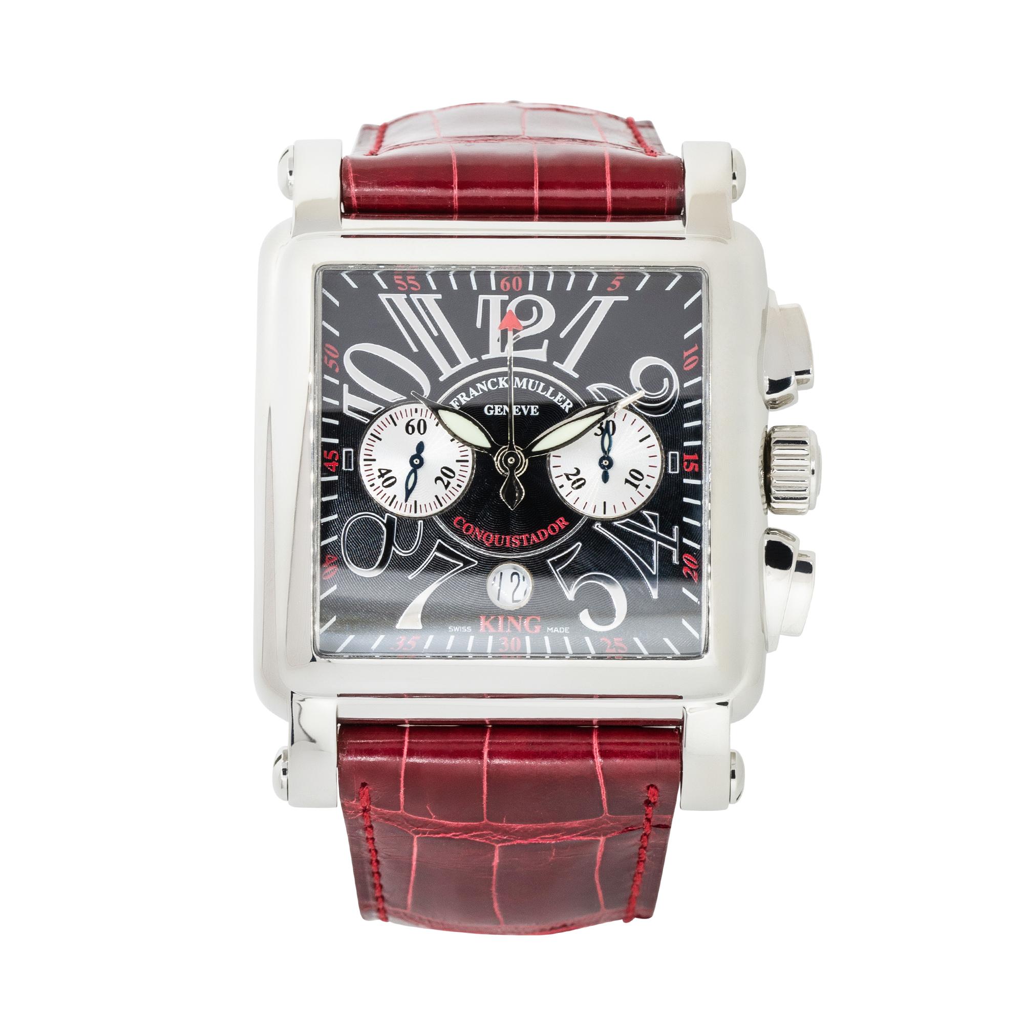 Franck Muller 10000 K CC AC Conquistador Stainless Steel Watch For Sale ...