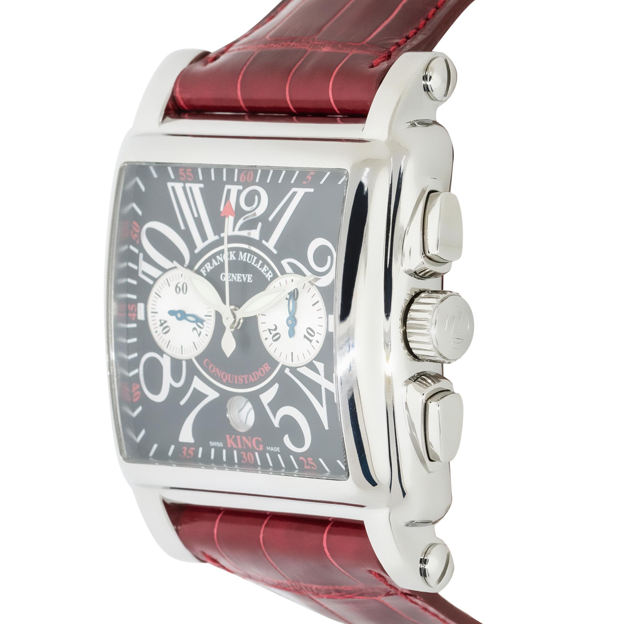 Franck Muller 10000 K CC AC Conquistador Stainless Steel Watch For Sale ...