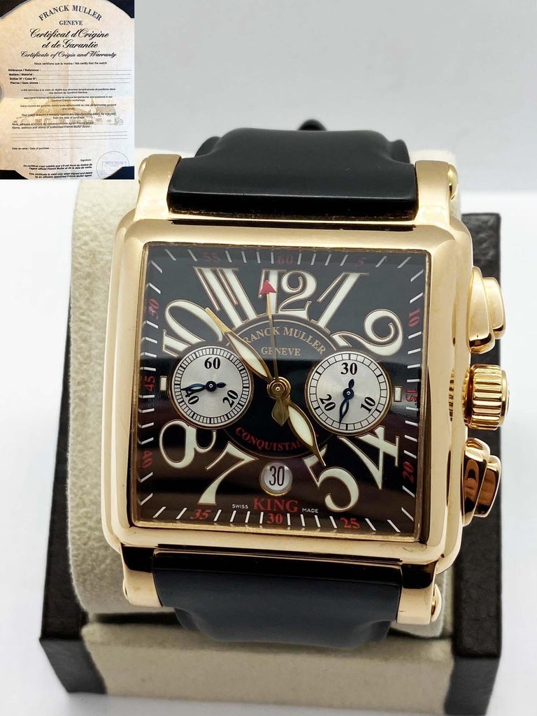 Franck Muller 10000 K CC Conquistador King Cortez 18 Karat Rose Gold ...