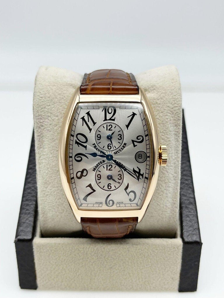 Franck Muller 6850 MB Master Banker 18K Rose Gold Leather Strap Box ...
