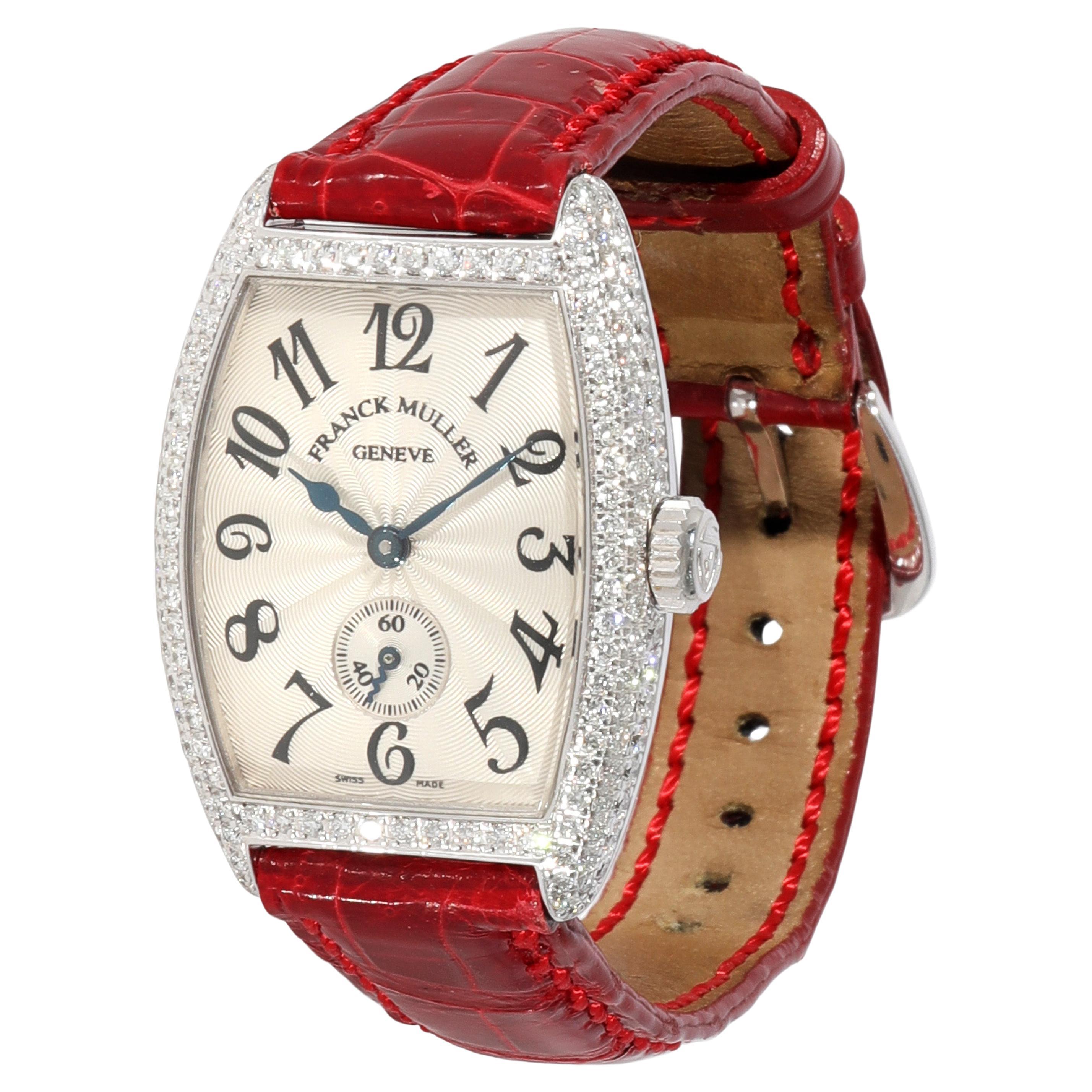 FRANCK MULLER White Gold Chronobanker Chronograph Watch with Date and ...