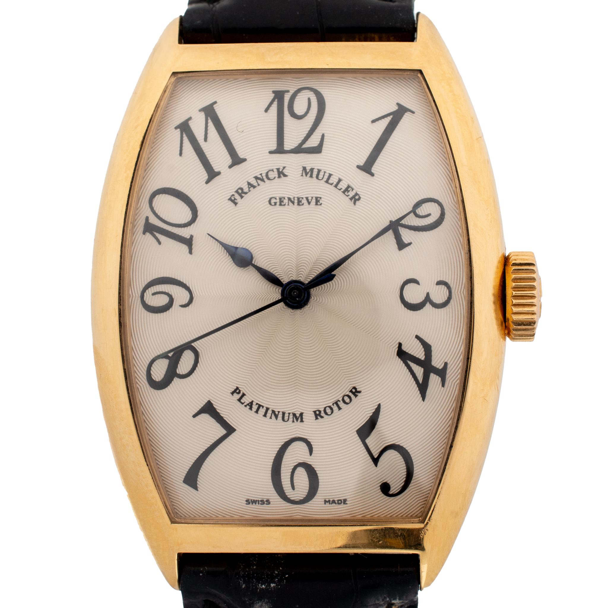 Franck Muller Cintree Curvex 5850 SC 32mm in 18K Rose Gold For Sale at ...