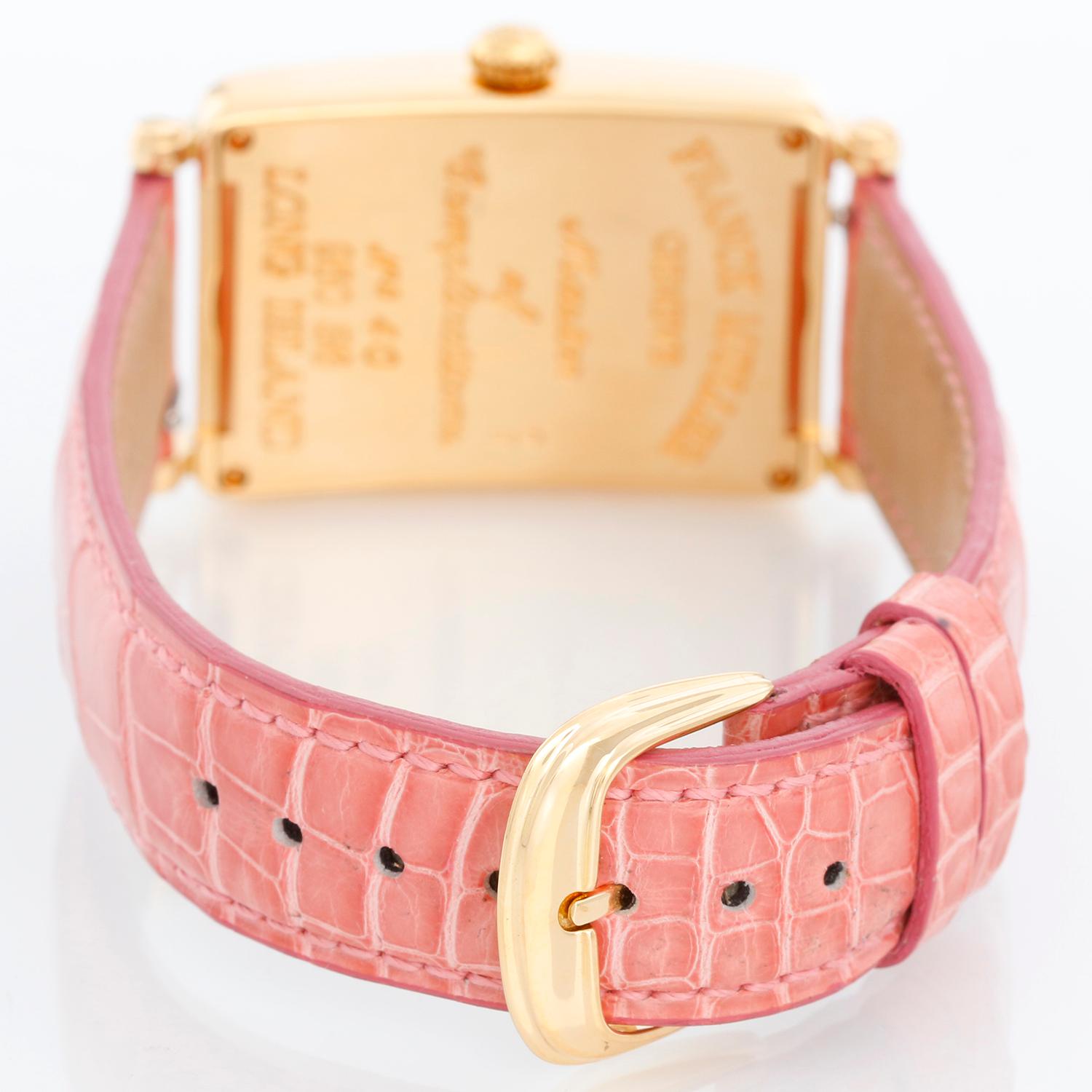 Franck Muller Long Island 18K Yellow Gold Watch at 1stDibs | franck ...