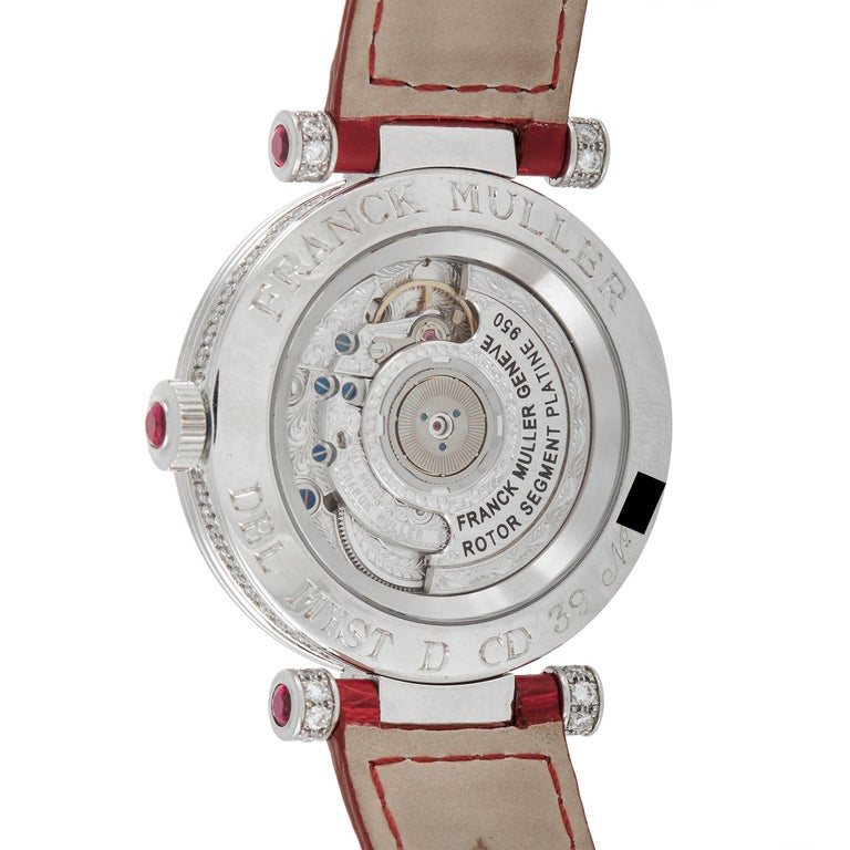Franck Muller Ruby Red Double Mystery Diamond Ladies Watch at 1stDibs
