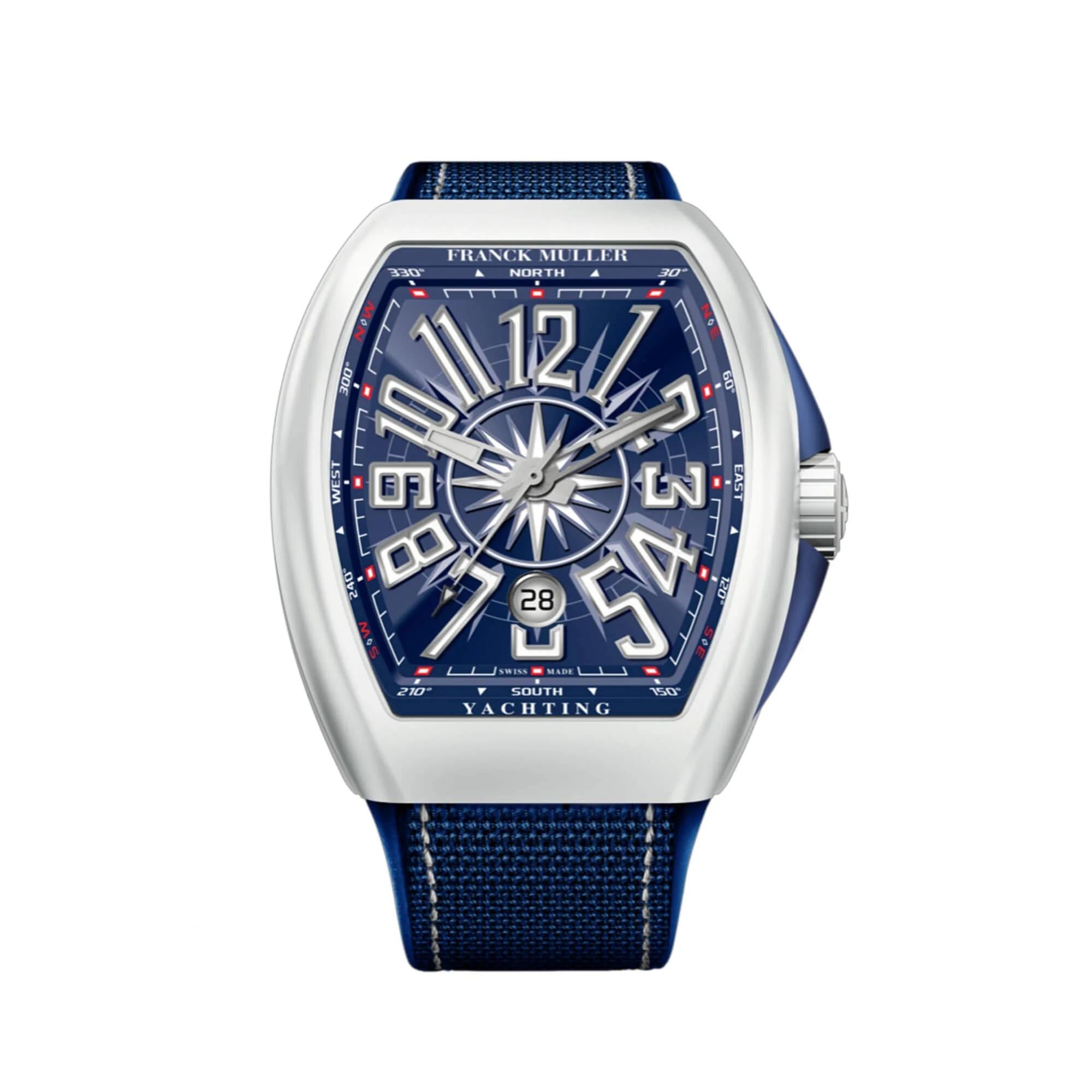 Franck Muller Vanguard V45SC YACHT steel case on rubber strap, brand ...