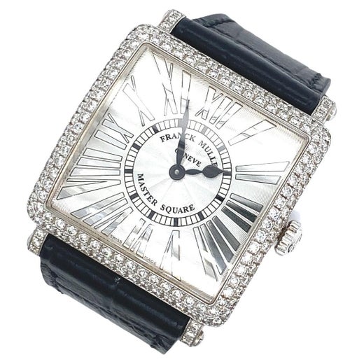 Franck Muller Watch Master Square18ct White Gold Diamond Watch 6002 M ...