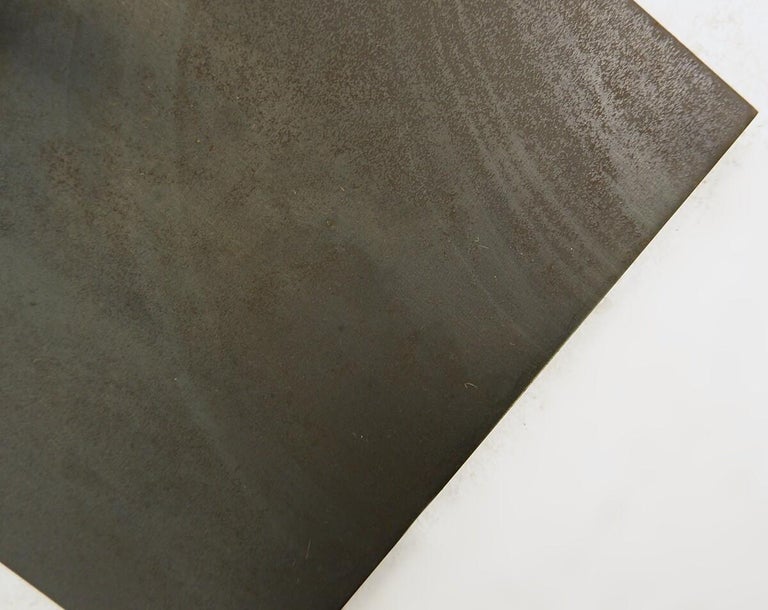 Franck Robichez Patinated Steel Pedestal For Sale at 1stDibs