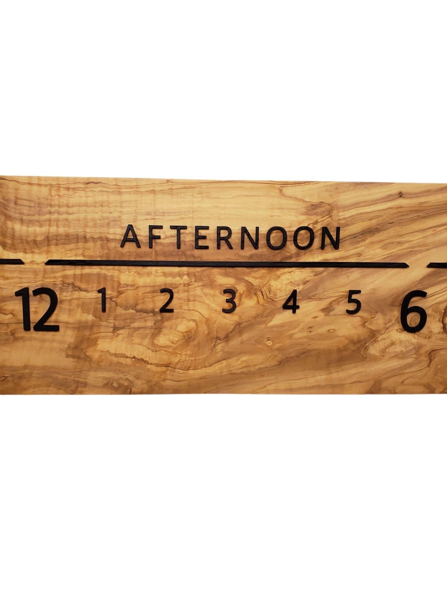 Franco: 5-ft Olive and Wenge Linear Clock For Sale at 1stDibs