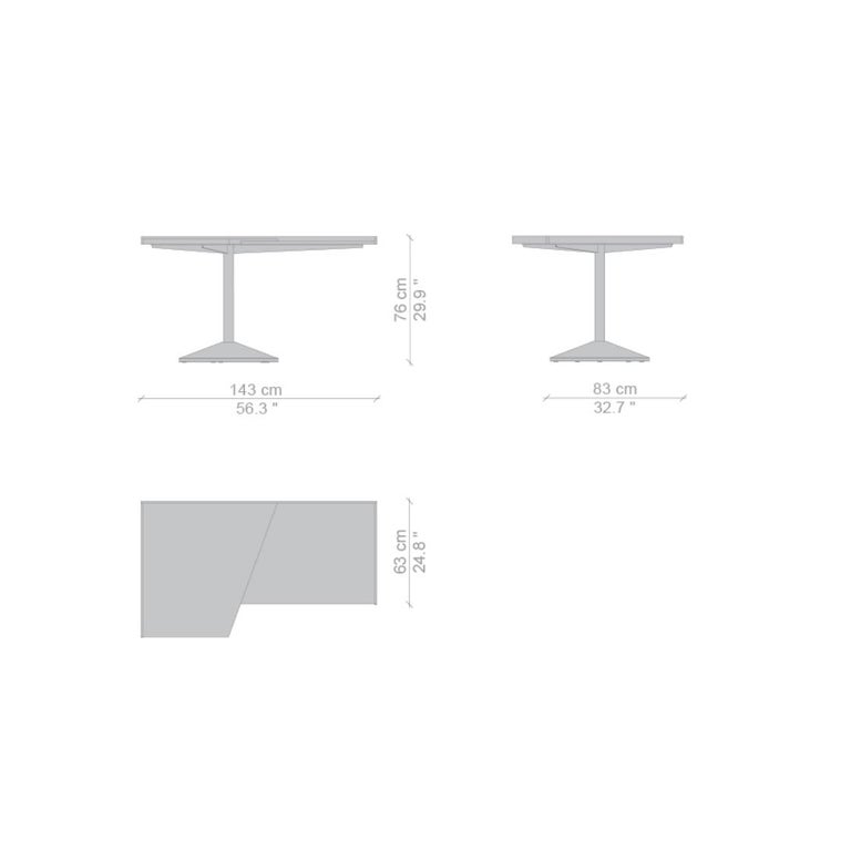 Franco Albini Table 840 Stadera Wood and Steel by Cassina For Sale at ...