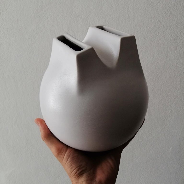 Franco Bucci Italian Big Gres Vase "Vaso a due bocche", 1970s For Sale ...