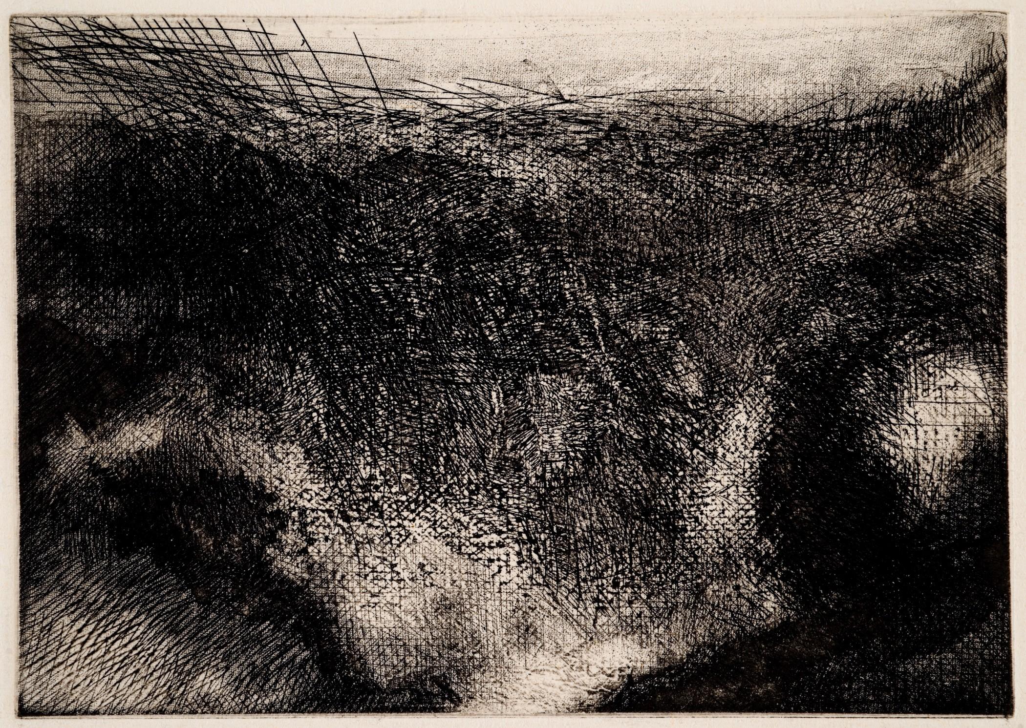 Franco Fanelli - Echo in the quarry, Etching and Aquatint Print by ...
