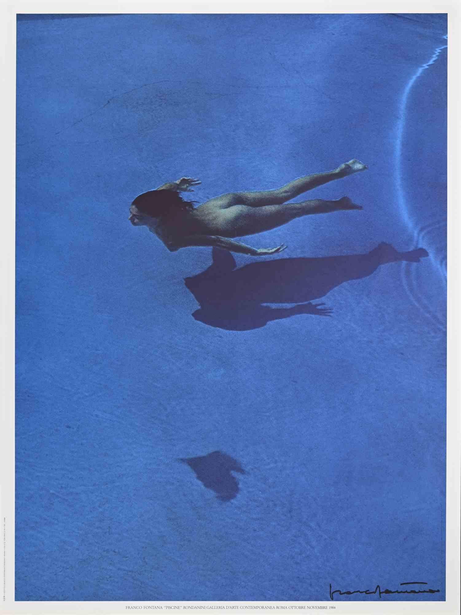 Swimming Pools - Vintage Offset Print after Franco Fontana - 1984 For Sale at 1stDibs