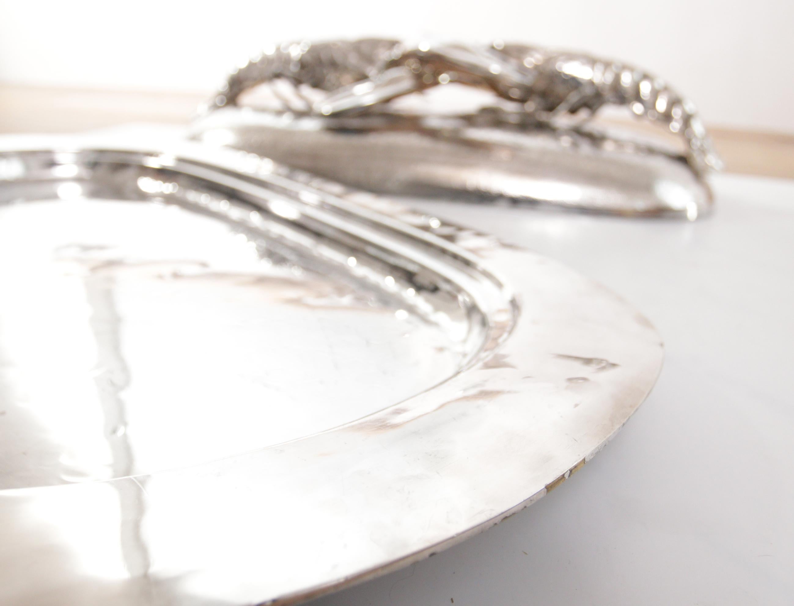 Franco Lapini King Size Lobsters Dish Silver Plate, circa 1970 For Sale ...