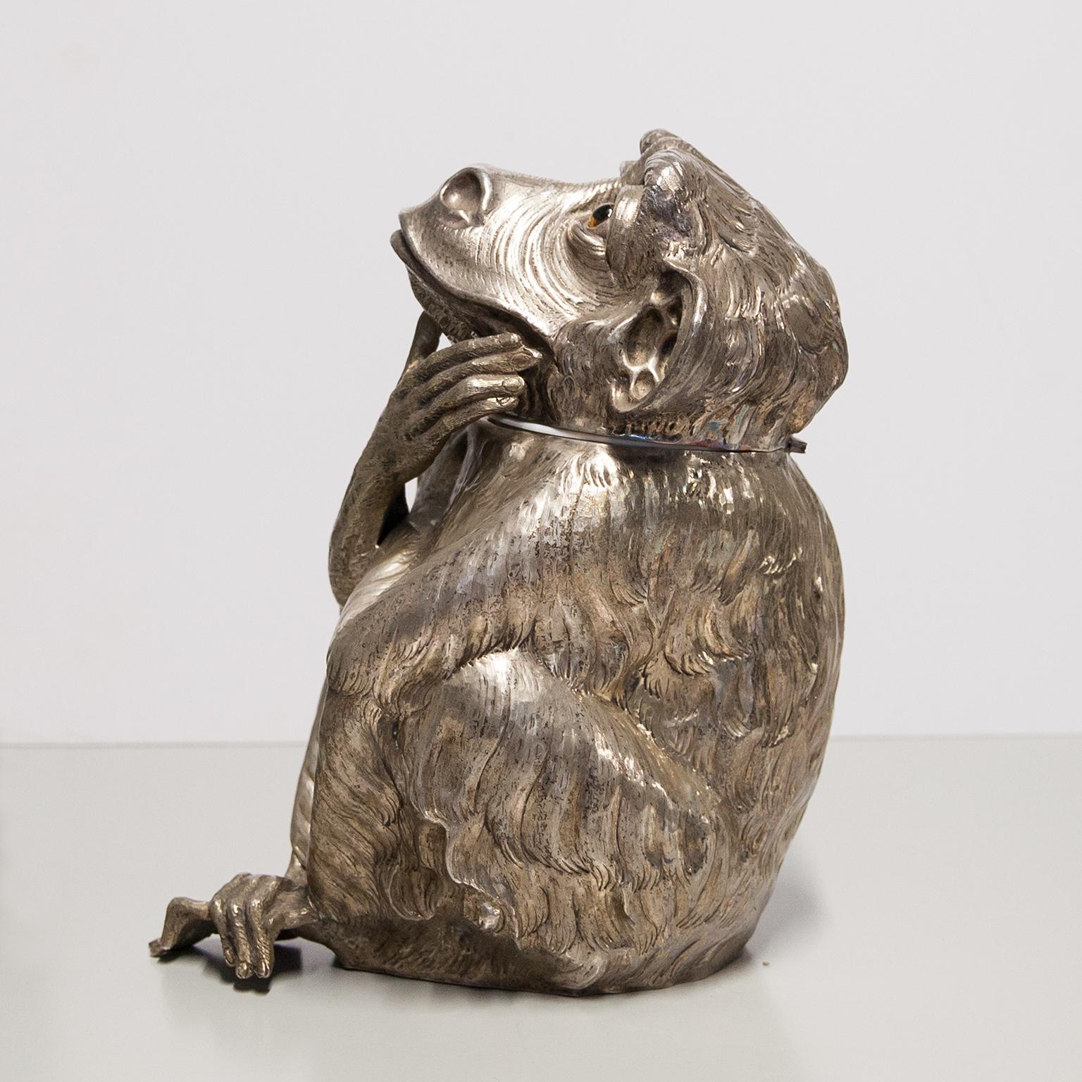 Franco Lapini Monkey Wine Cooler Ice bucket 1970s For Sale at 1stDibs
