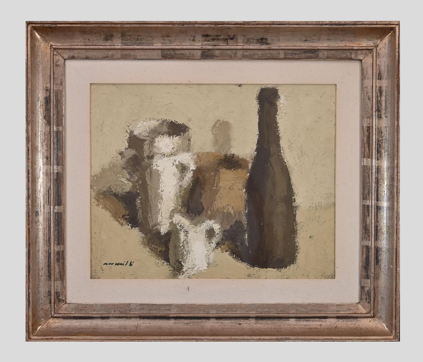 Toti Scialoja - Natura Morta (Still Life) - 1940s - Toti Scialoja - Oil ...