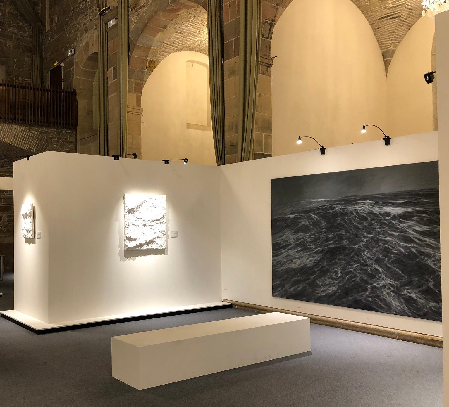 Franco Salas Borquez - Dark Clamour by F. Salas Borquez - Large seascape painting, black and ...