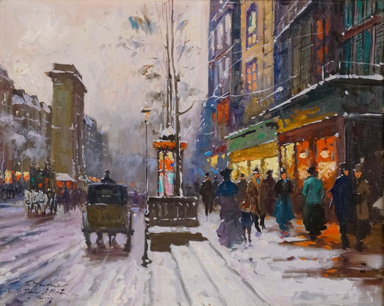 Francois Gerome - La Porte de St. Martin, Paris For Sale at 1stDibs