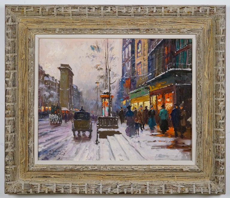 Francois Gerome - La Porte de St. Martin, Paris For Sale at 1stDibs