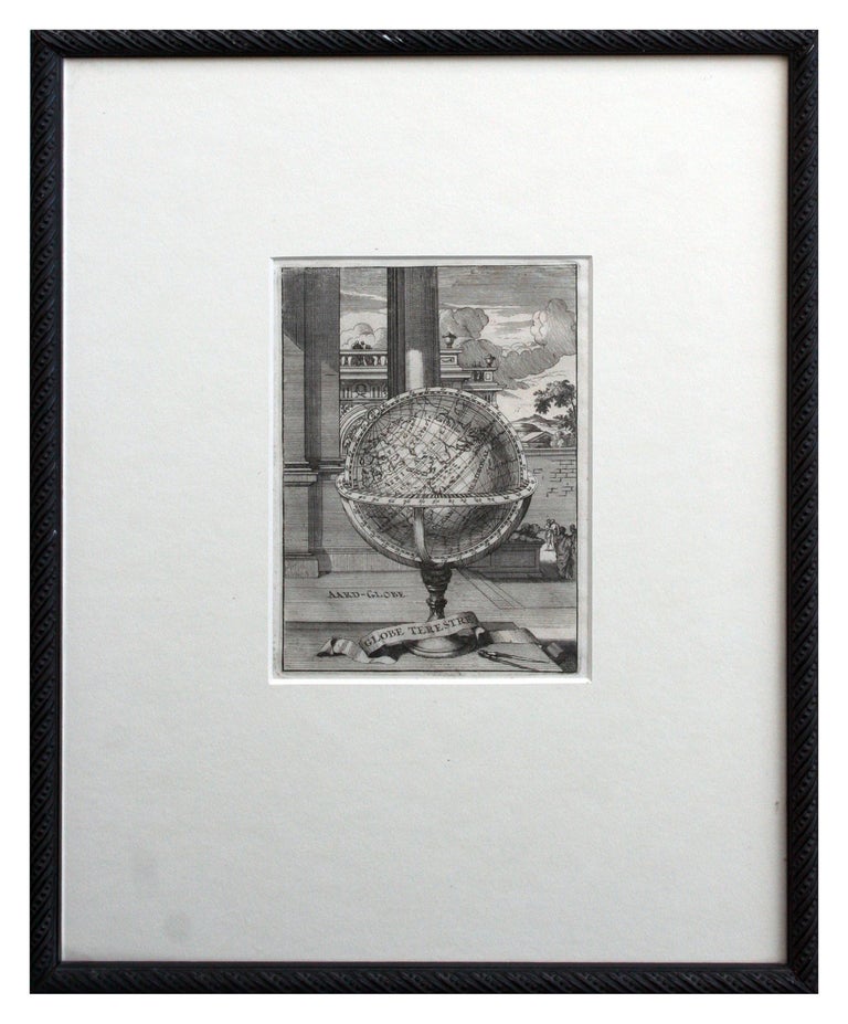 Francois Halma - Early 18th Century Globe Terrestre Engraving For Sale ...