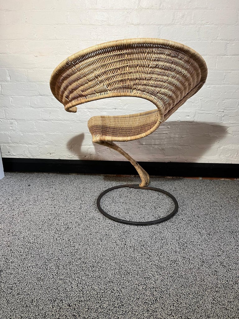 François Liguori 'Zest' Lounge Chairs - Wicker/Rattan Original - 1988 ...