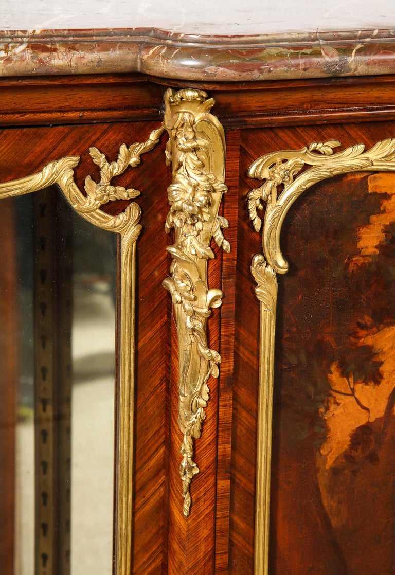 Francois Linke, a French Ormolu and Vernis Martin Vitrine Commode ...