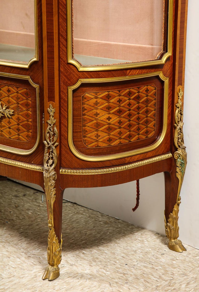 Francois Linke, an Exceptional French Ormolu-Mounted Kingwood Vitrine ...