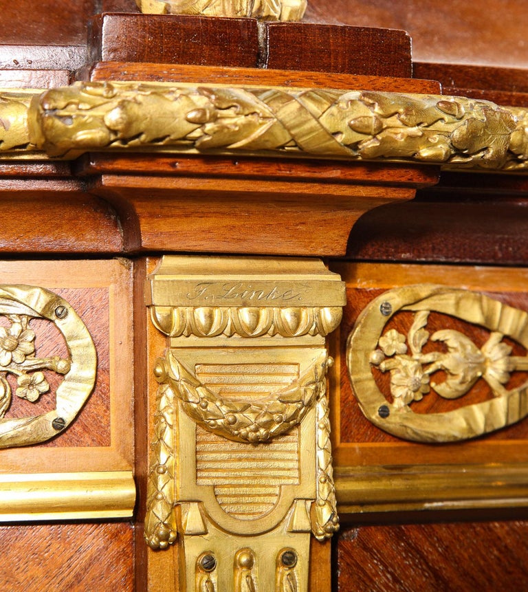 Francois Linke, an Exceptional French Ormolu-Mounted Kingwood Vitrine ...
