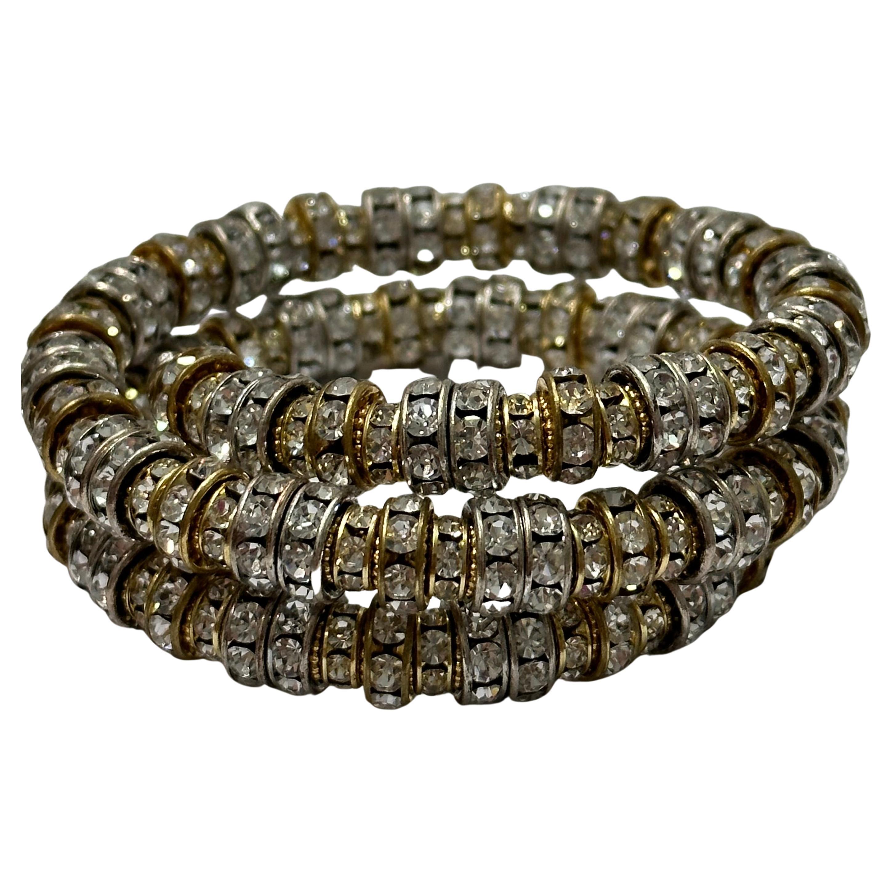 Françoise Montague 2-Tone Wraparound Bracelet For Sale at 1stDibs