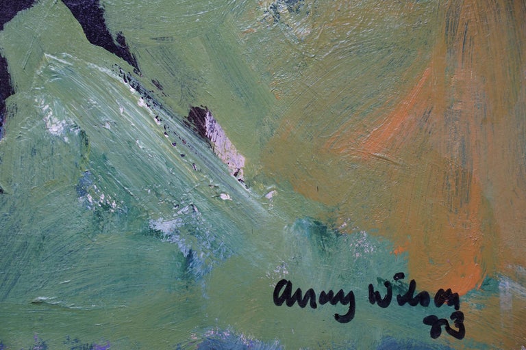 Frank Avray Wilson - Abstract 1983 - Green Yellow - British 20th ...