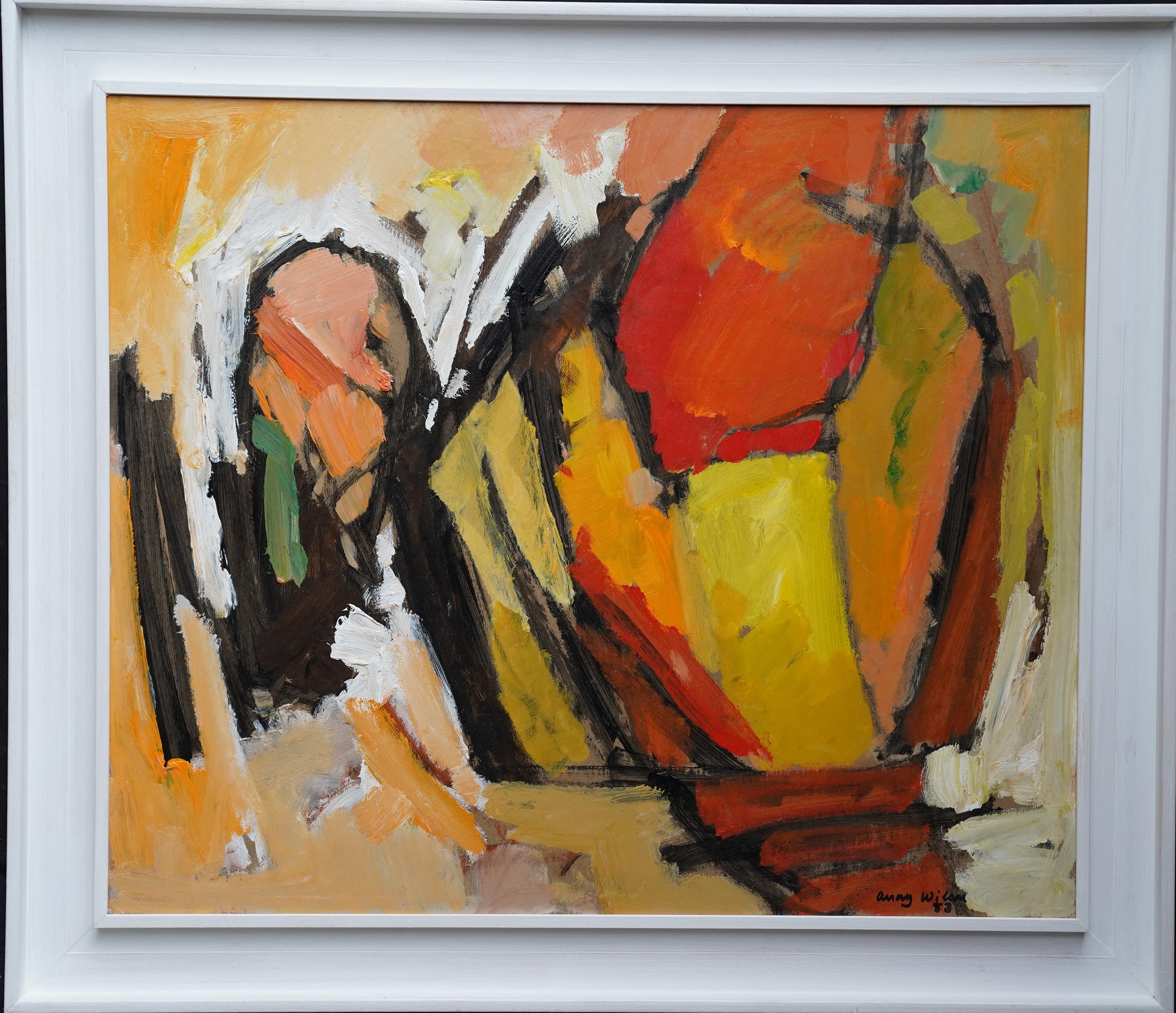 Frank Avray Wilson - Abstract 1983 - Green Yellow - British 20th ...