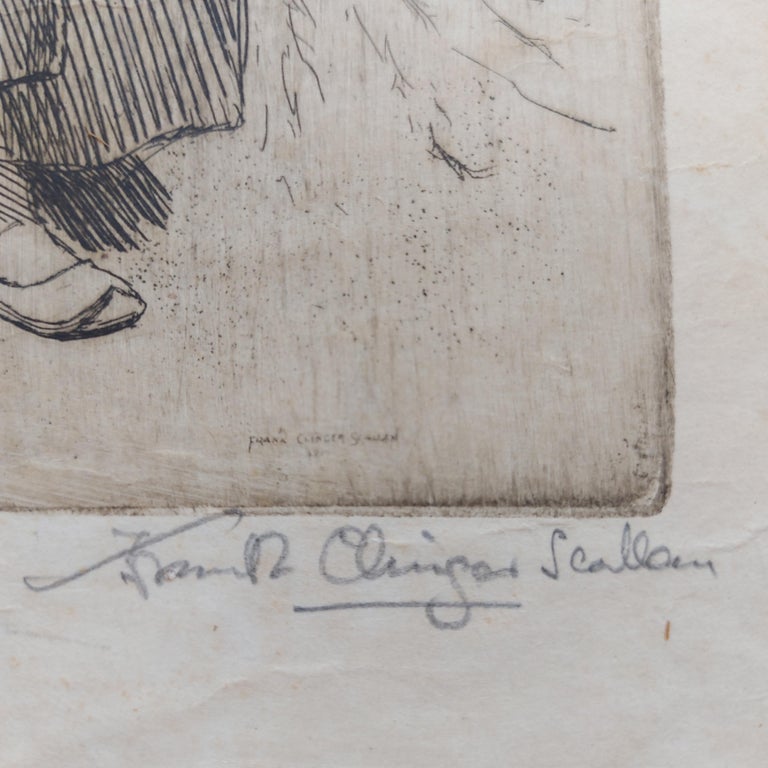 Frank Clinger Scallan - Kashmiri Man India Ltd Edition Etching Calcutta ...