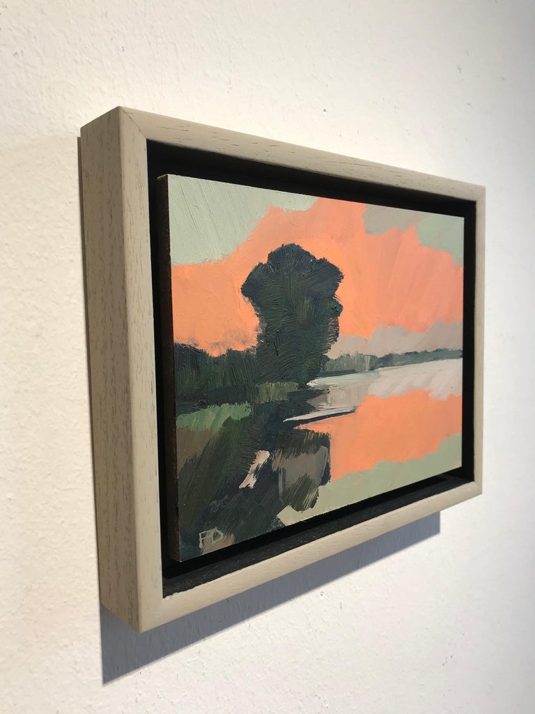 Frank Dekkers - ''Sunset'', Contemporary Dutch Oil Painting of a ...