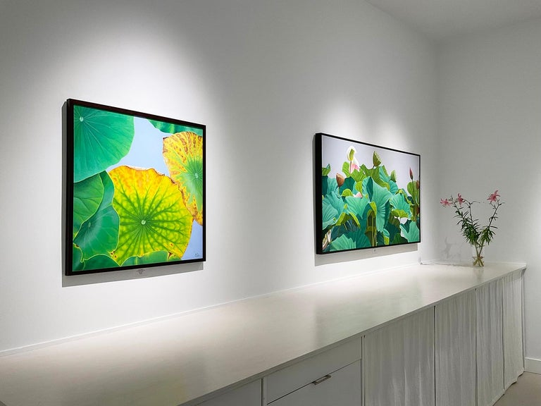 Frank DePietro - Lotus 30: Photo Realist Still Life Painting of a Green ...