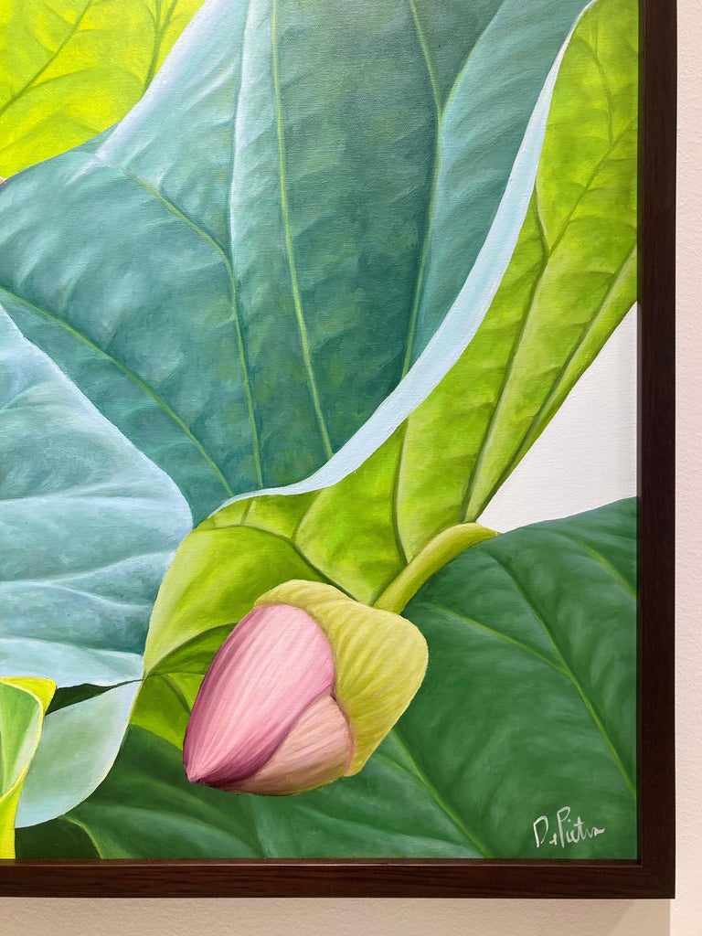 Frank DePietro - Lotus 61: Photorealist Still Life Painting of Pink and ...
