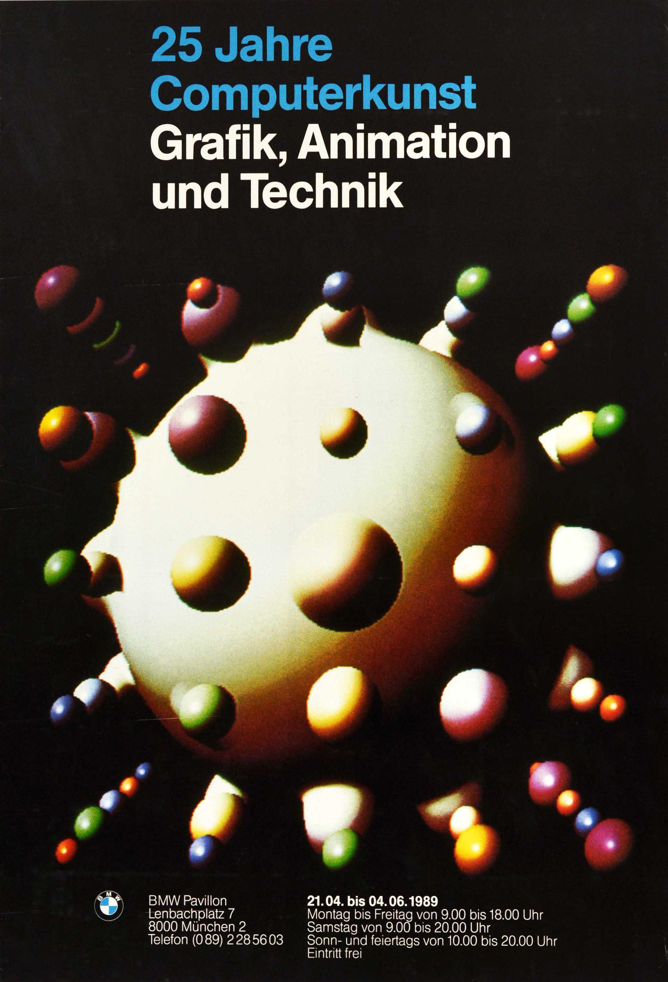 Frank Dietrich - Original Vintage Exhibition Poster Computer Art ...