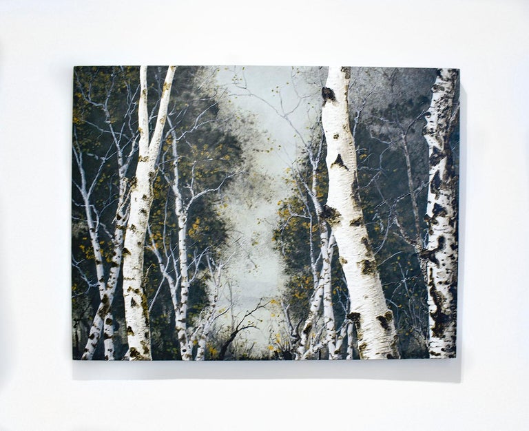 Frank Faulkner - Birch Grove on the Hudson I: Landscape Painting on ...