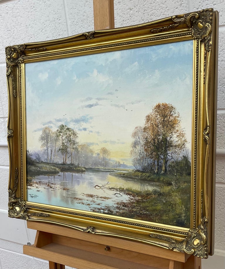 Frank Fitzsimons - Idyllic River Landscape at Sunset in Ireland by ...