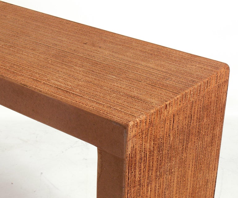 Frank Gehry Console Table and Wiggle Stools at 1stDibs | wiggle table ...