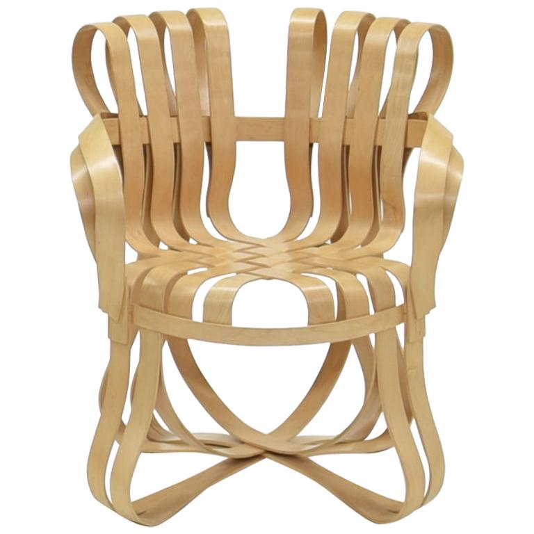 Frank Gehry Cross Check Chair Bent Maple Wood with Arms Knoll ...