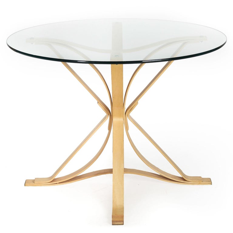 Frank Gehry for Knoll “Face off” Laminated Maple Center Table, circa ...