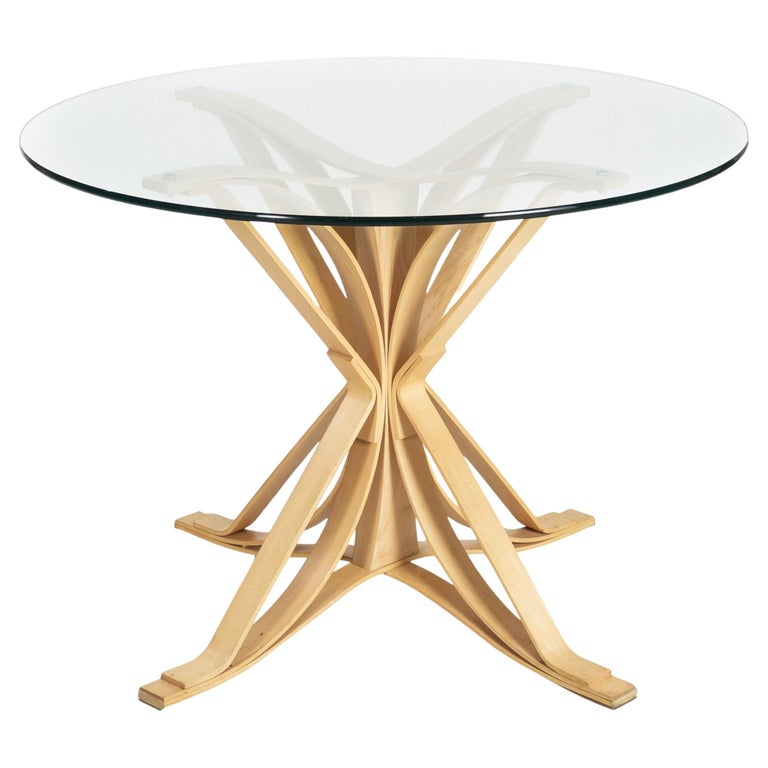 Frank Gehry for Knoll “Face off” Laminated Maple Center Table, circa ...