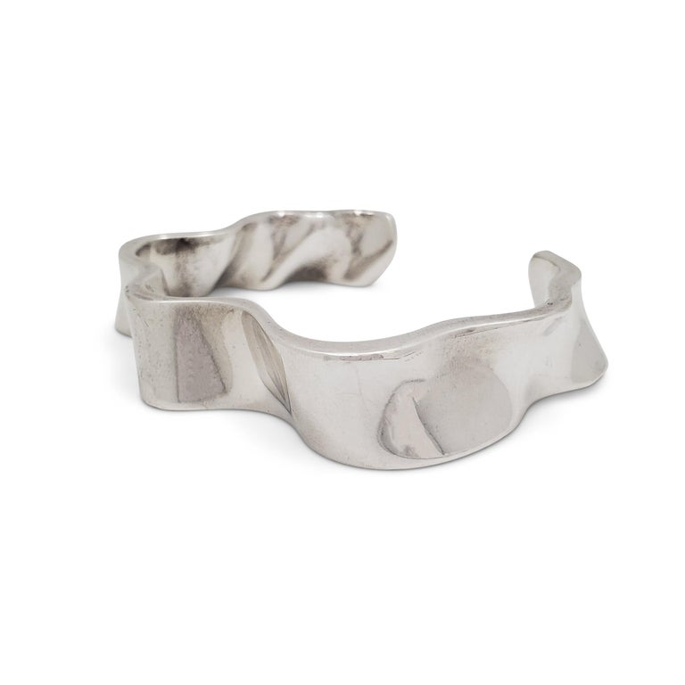 Frank Gehry for Tiffany and Co. 'Equus' Silver Cuff Bracelet For Sale ...