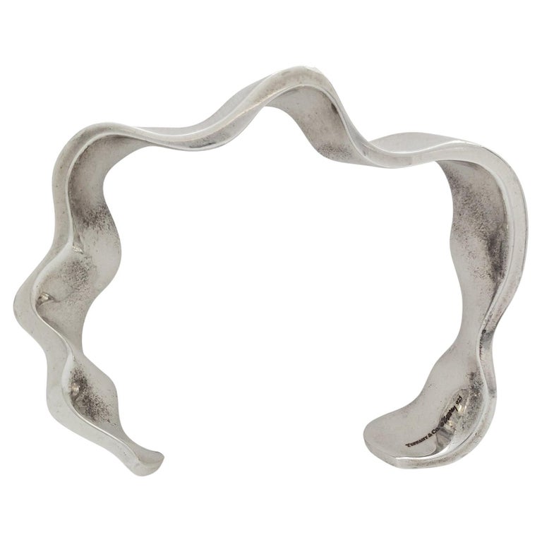 Frank Gehry for Tiffany and Co. 'Equus' Silver Cuff Bracelet For Sale ...