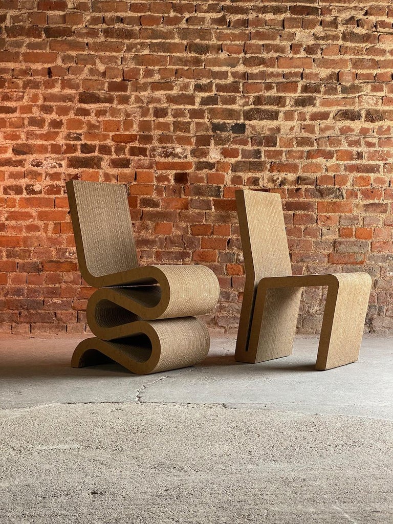 Frank Gehry Wiggle Chair, Side Chair and Side Table or Stool Designed ...