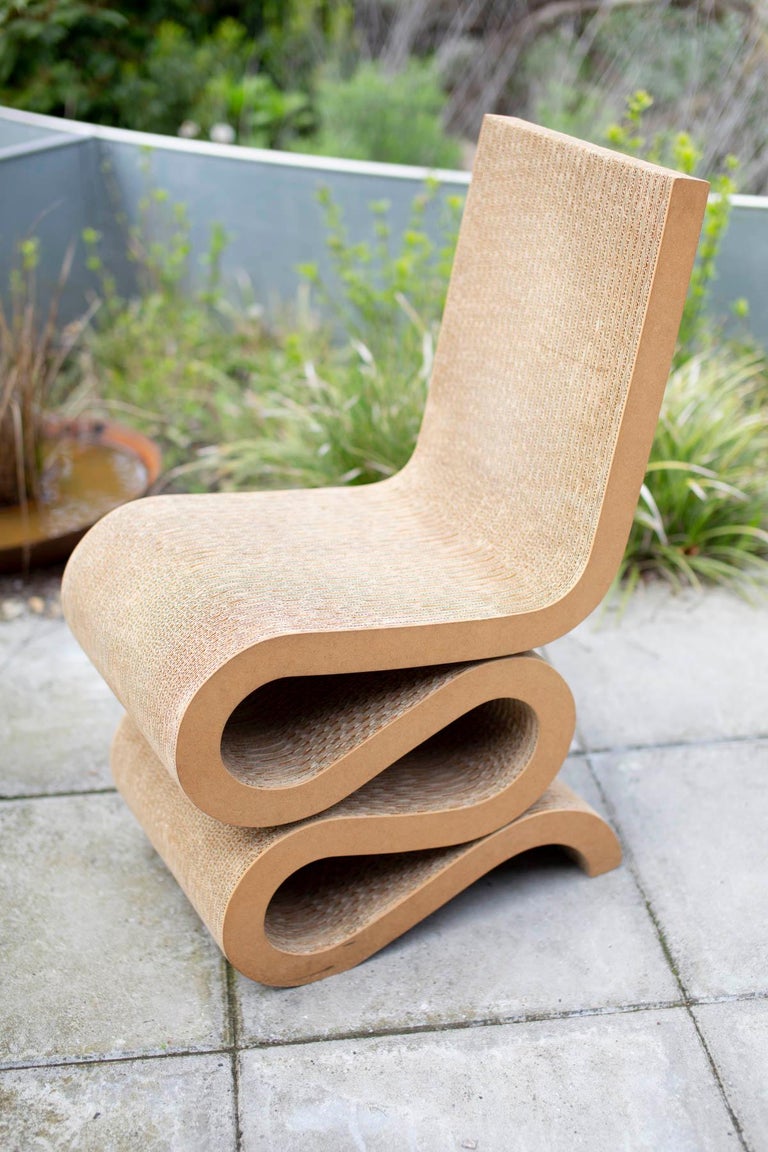 Frank Gehry wiggle side chair - easy edges 90's For Sale at 1stDibs