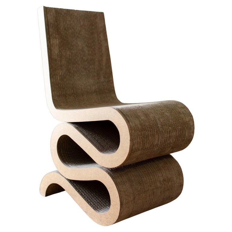 Frank Gehry wiggle side chair - easy edges 90's For Sale at 1stDibs
