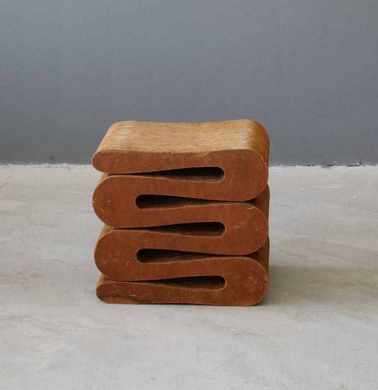 Frank Gehry "Wiggle" Stool, Cardboard, Masonite, Easy Edges, Inc, 1970s ...