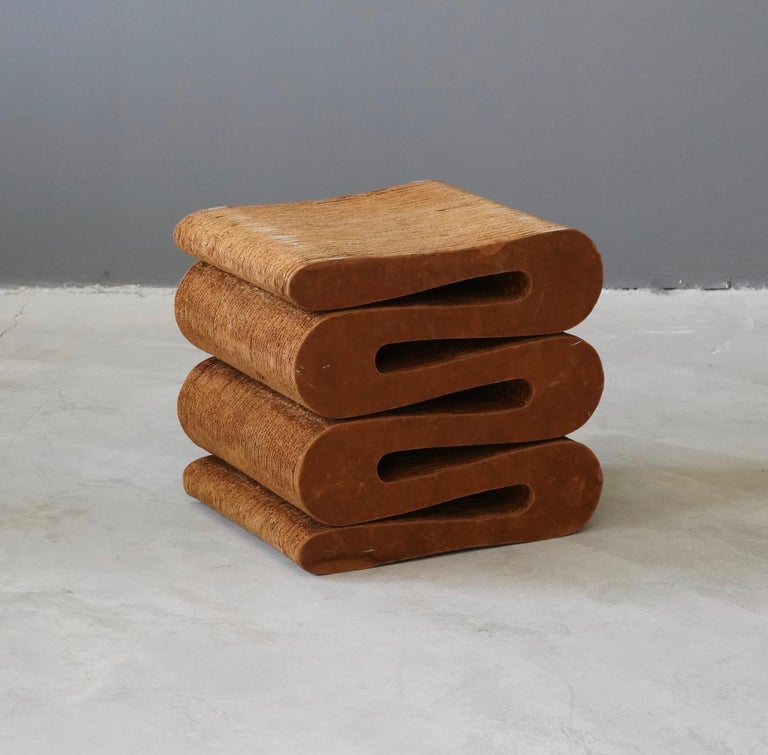 Frank Gehry "Wiggle" Stool, Cardboard, Masonite, Easy Edges, Inc, 1970s ...