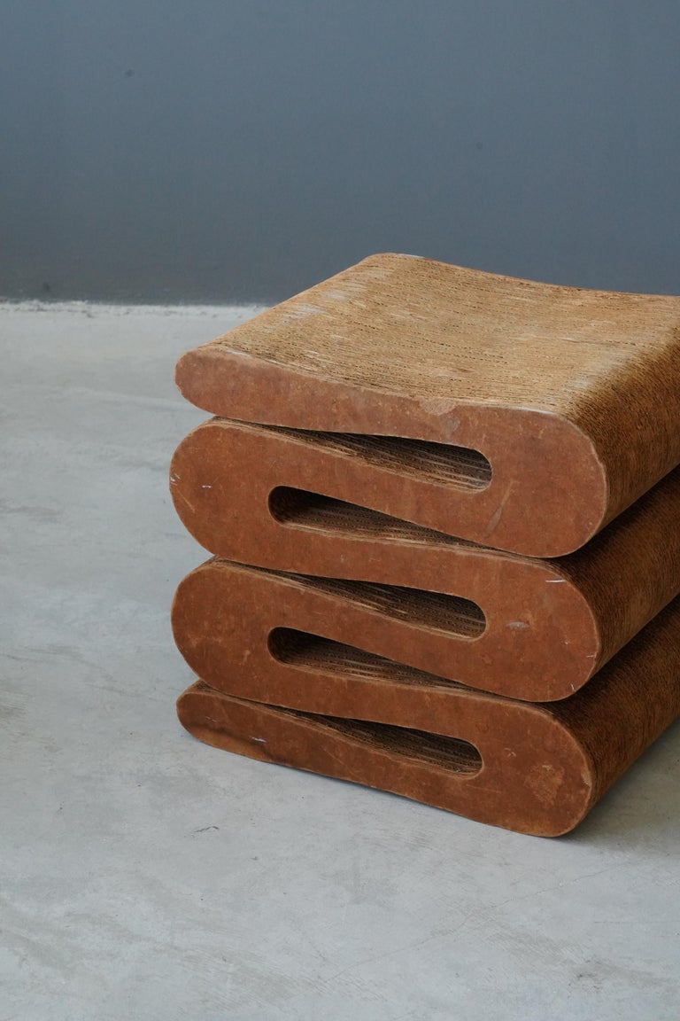 Frank Gehry "Wiggle" Stool, Cardboard, Masonite, Easy Edges, Inc, 1970s ...