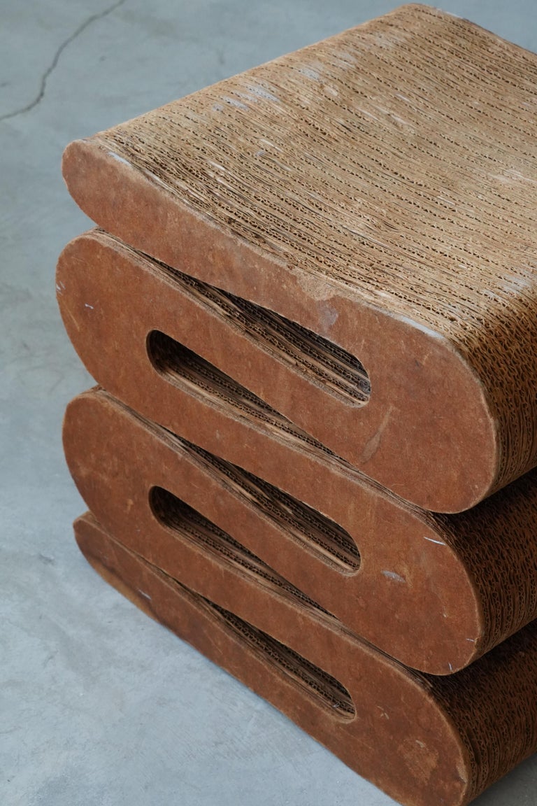 Frank Gehry "Wiggle" Stool, Cardboard, Masonite, Easy Edges, Inc, 1970s ...